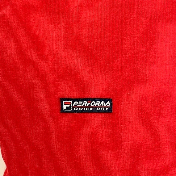 Vtg 80 90's FILA LOGO Red White Blue COLORBLOCK Tank … - Gem