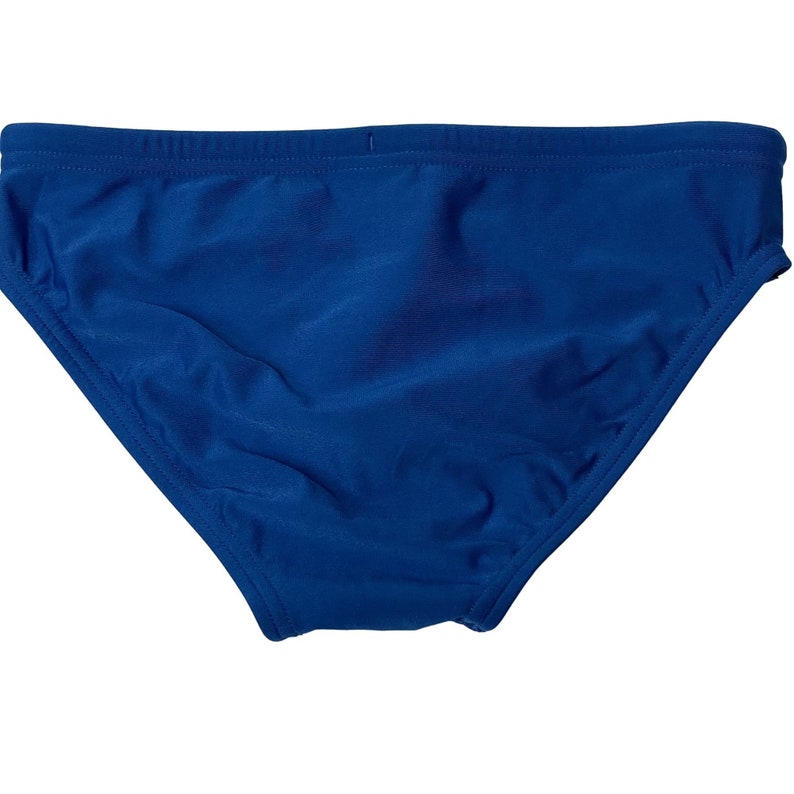 Vintage Speedo Boys Blue Yellow Bikini Swim Suit Competition Swimming ...