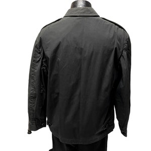 Vintage 80’s Patriot Military Army Black Windbreaker MECHANIC Shop 50/ ...