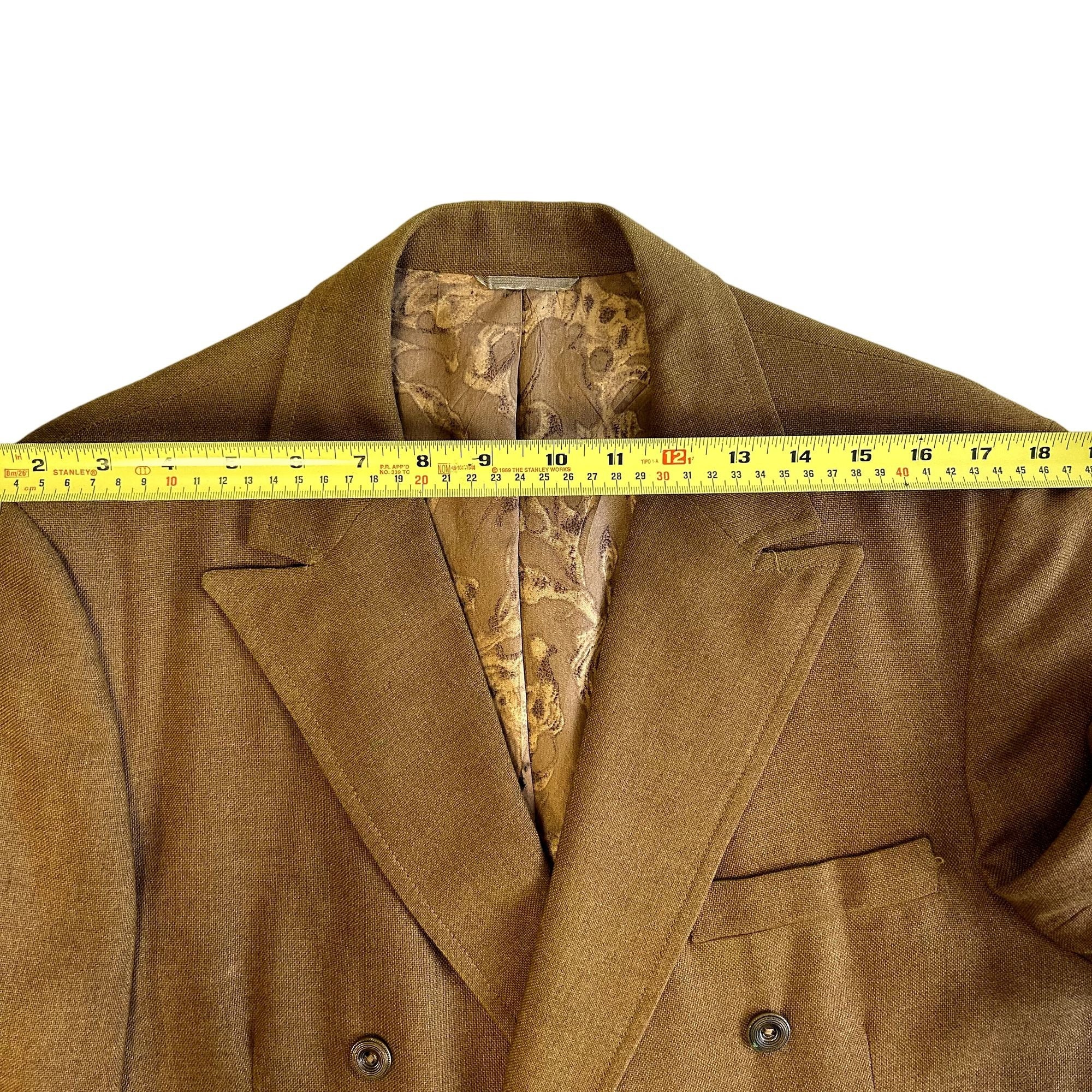 Vintage 40 50's Campus GTO Men's GOLD Brown ROCKABILLY Sport Coat ...