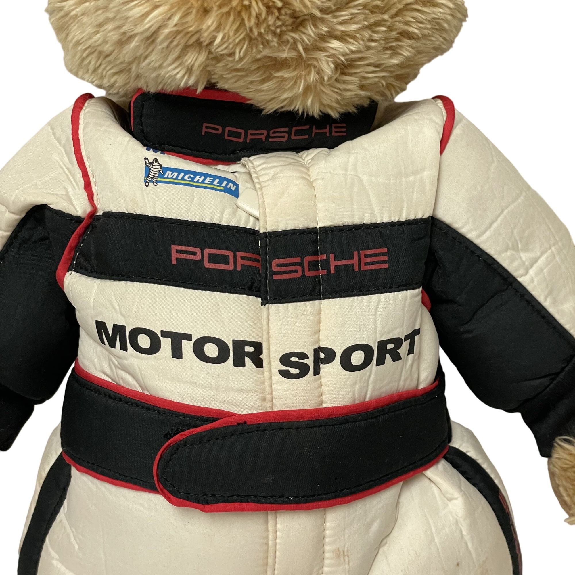 RARE Vintage Porsche Motorsport Teddy Bear Race Car Mobil 1 Michelin ...