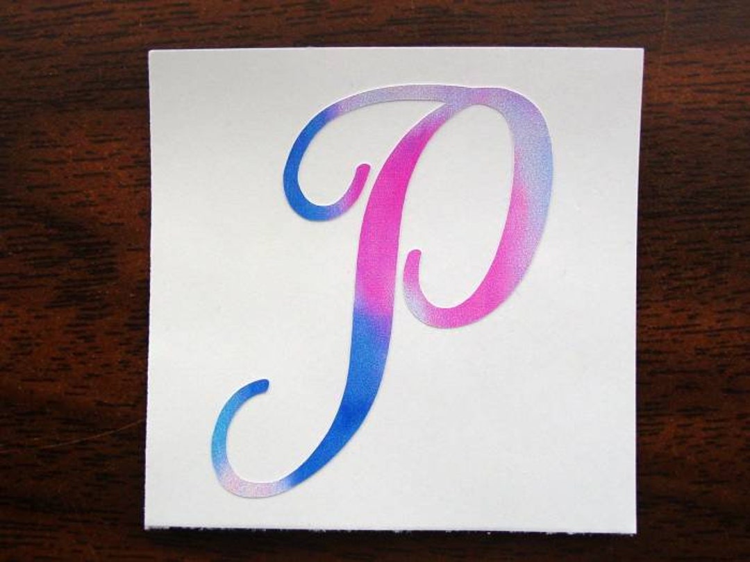 Single Initial Decal, Vinyl Decal, Personalized Decal, Car Decal ...