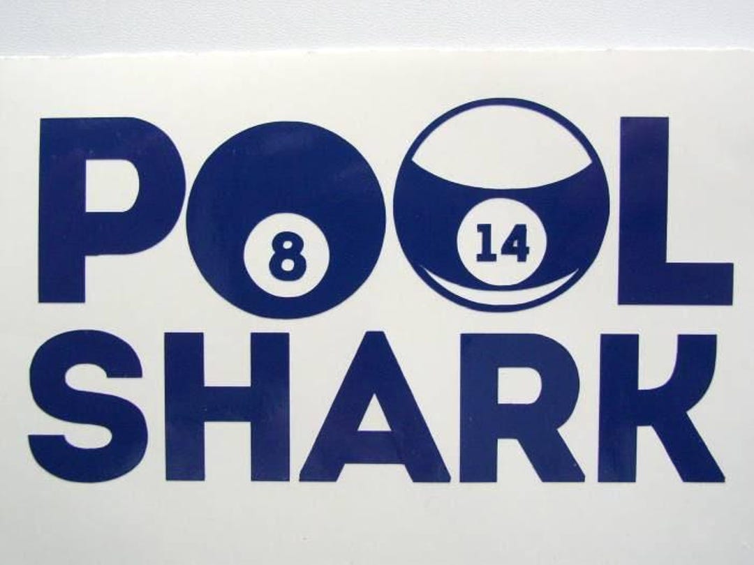 Pool Shark Sticker, Pool Sticker, Billiards Decal, Billiards Sticker ...