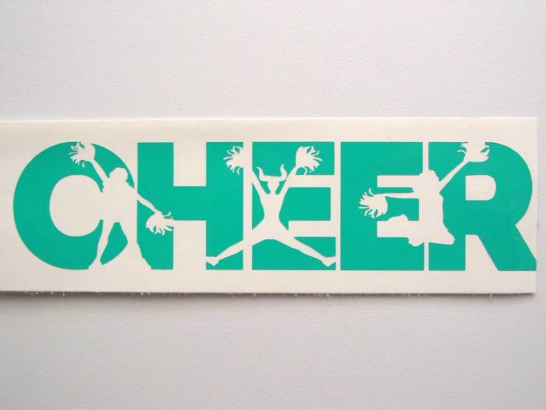 Cheer Decal, Cheer Sticker, Cheer Sticker Vinyl Decal, Car Decal ...