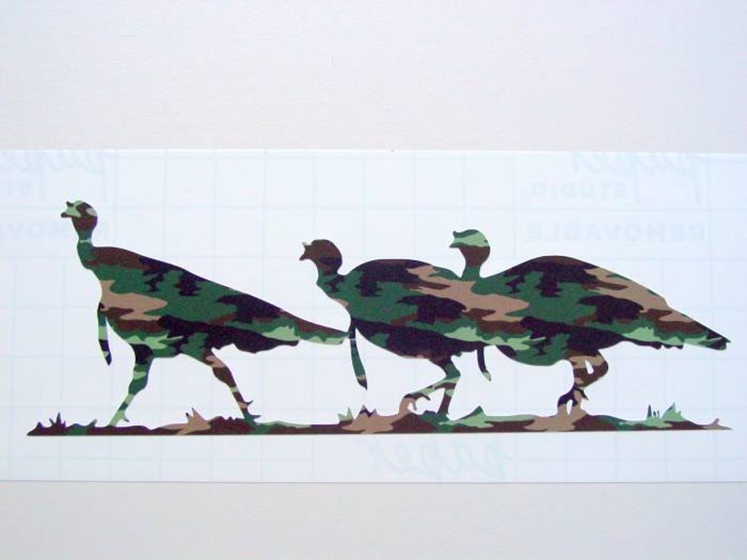 Turkey Decal, Wild Turkey Hunting Sticker Decal, Hunting Decal, Hunting ...