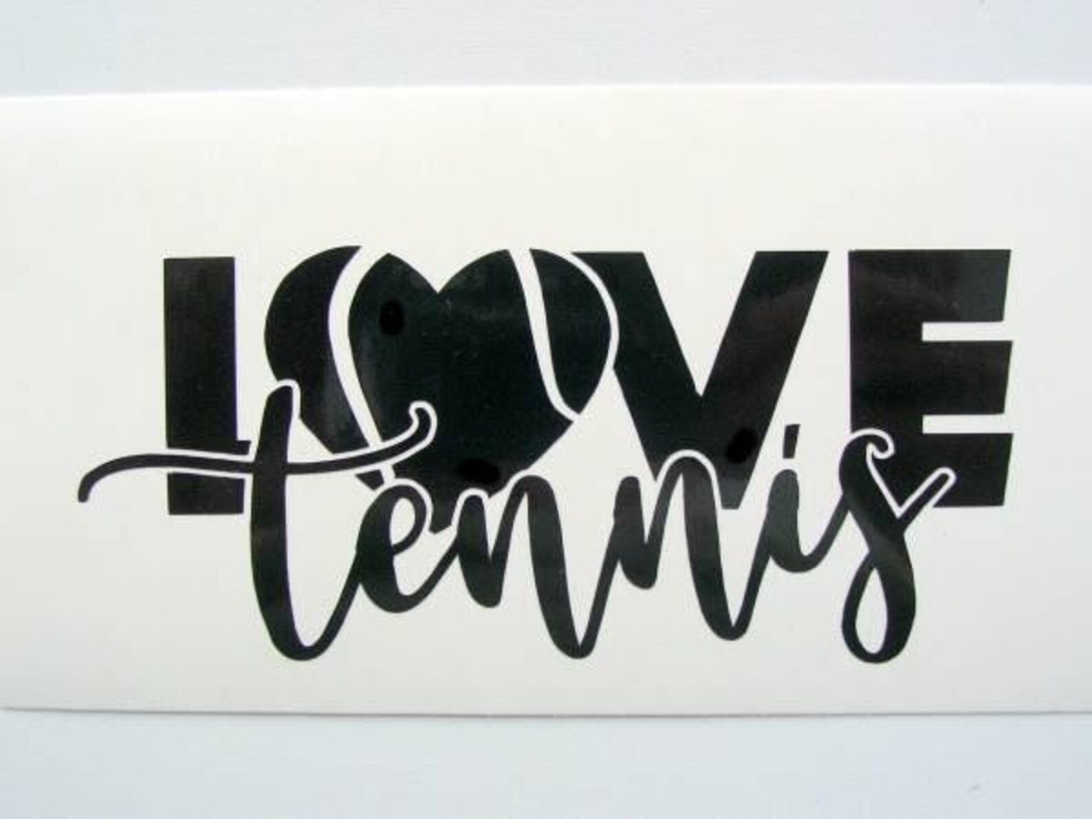 I Love Tennis Sticker, Sports Decal, Tumbler Sticker - Etsy
