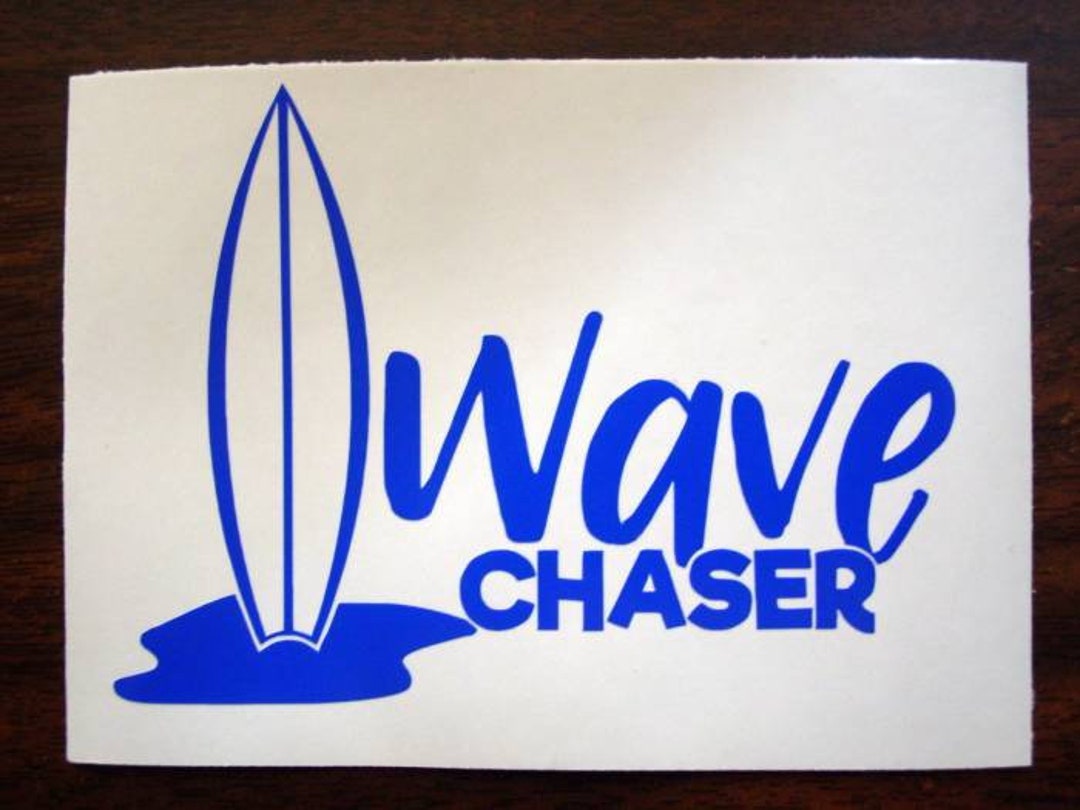 Wave Chaser Vinyl Decal, Surfboard Decal, Surfing Decal, Surfing ...
