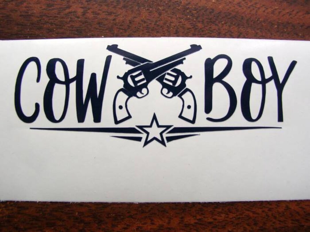 Cowboy Decal Cowboy Sticker Southern Vinyl Decal Southern - Etsy