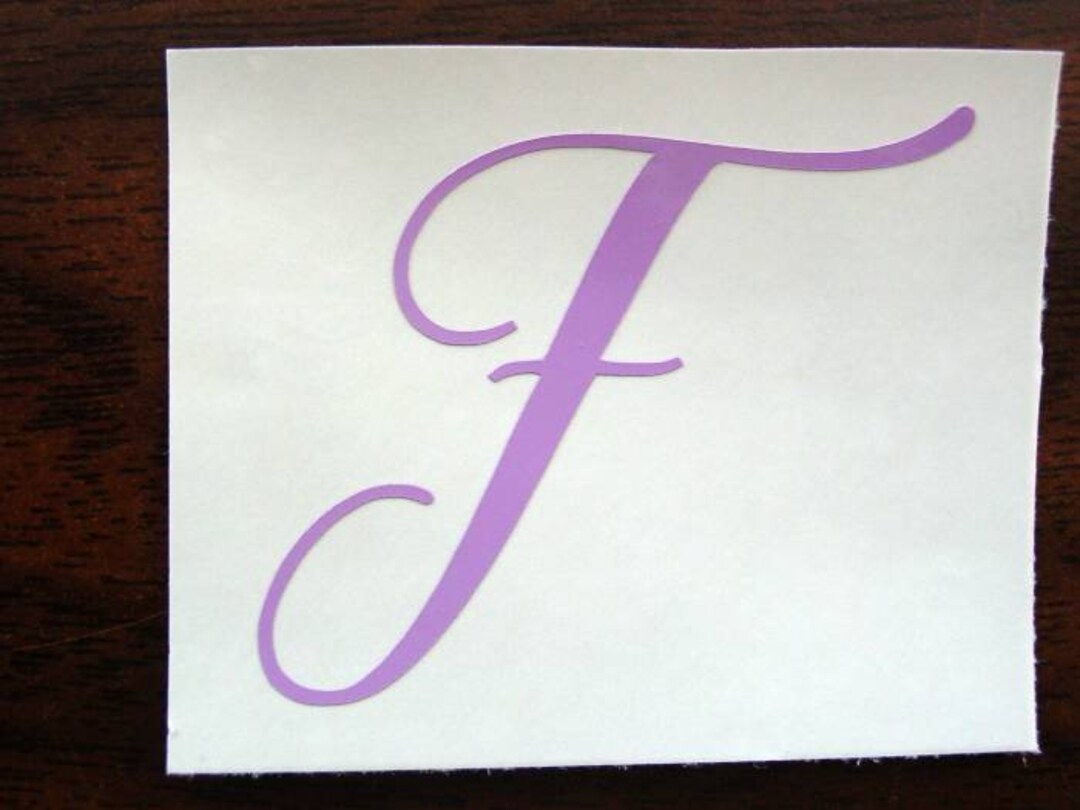 Personalized Single Initial Decal for Tumbler Car Laptop Vinyl Decal ...