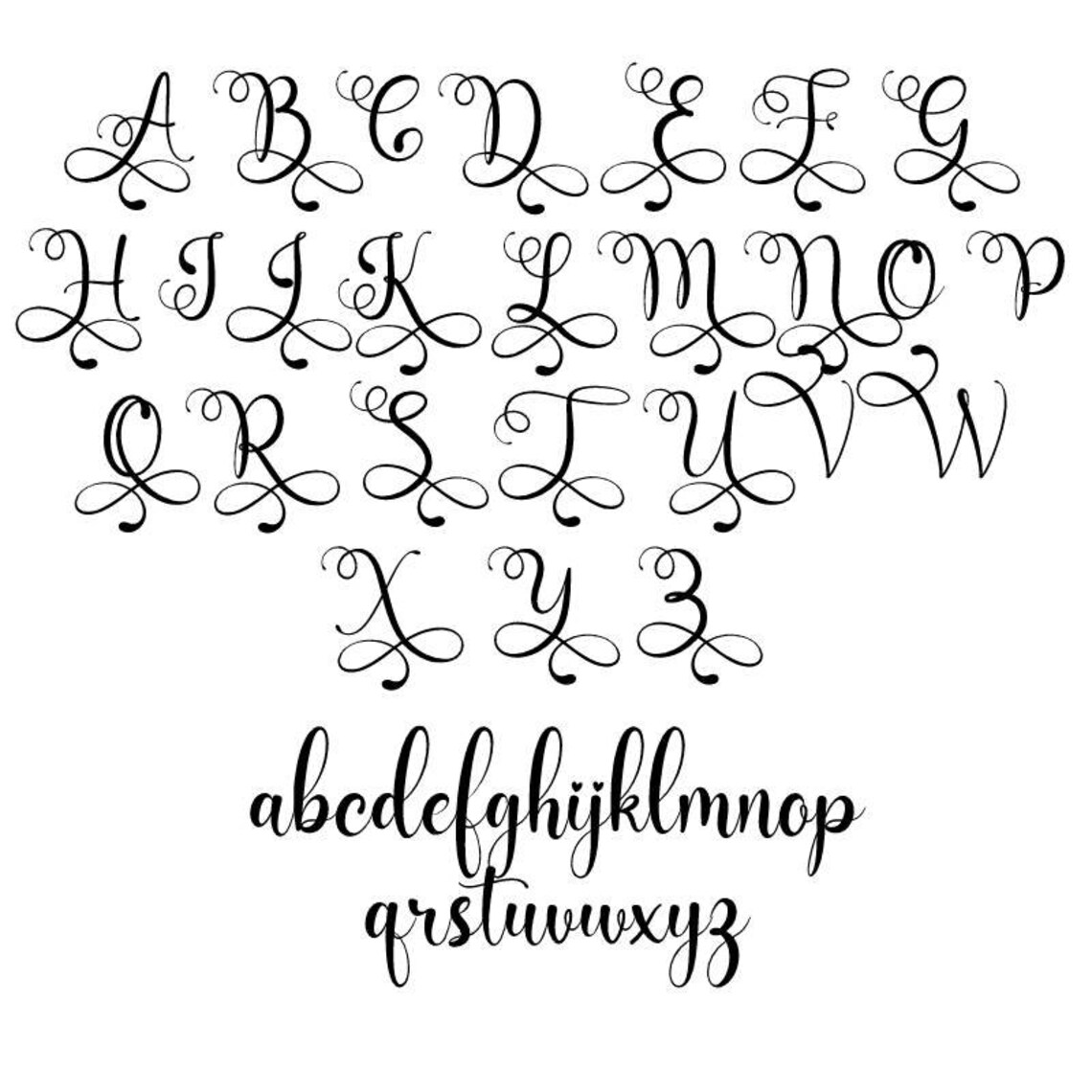 Fancy Script Sticker Name Vinyl Decal Personalized Decal | Etsy