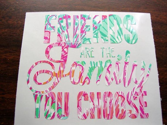 Friend Vinyl Decal Friends Are The Family You Choose Sticker | Etsy