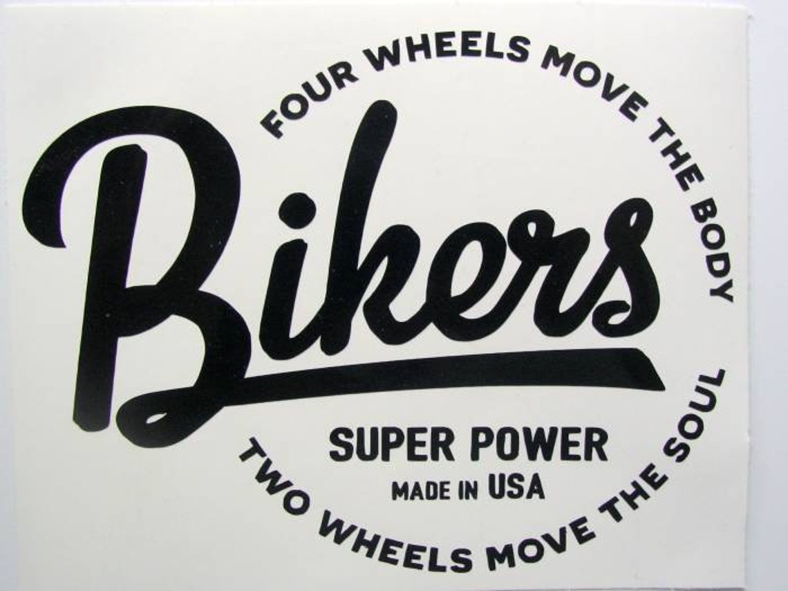 Motorcycle Decal Sticker Bikers Sticker Bikers Decal Four | Etsy