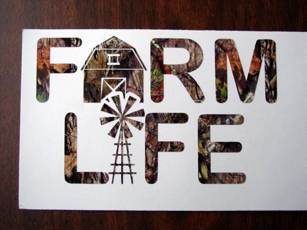 Farm Life Vinyl Decal, Farm Life Sticker, Country Decal, Country ...