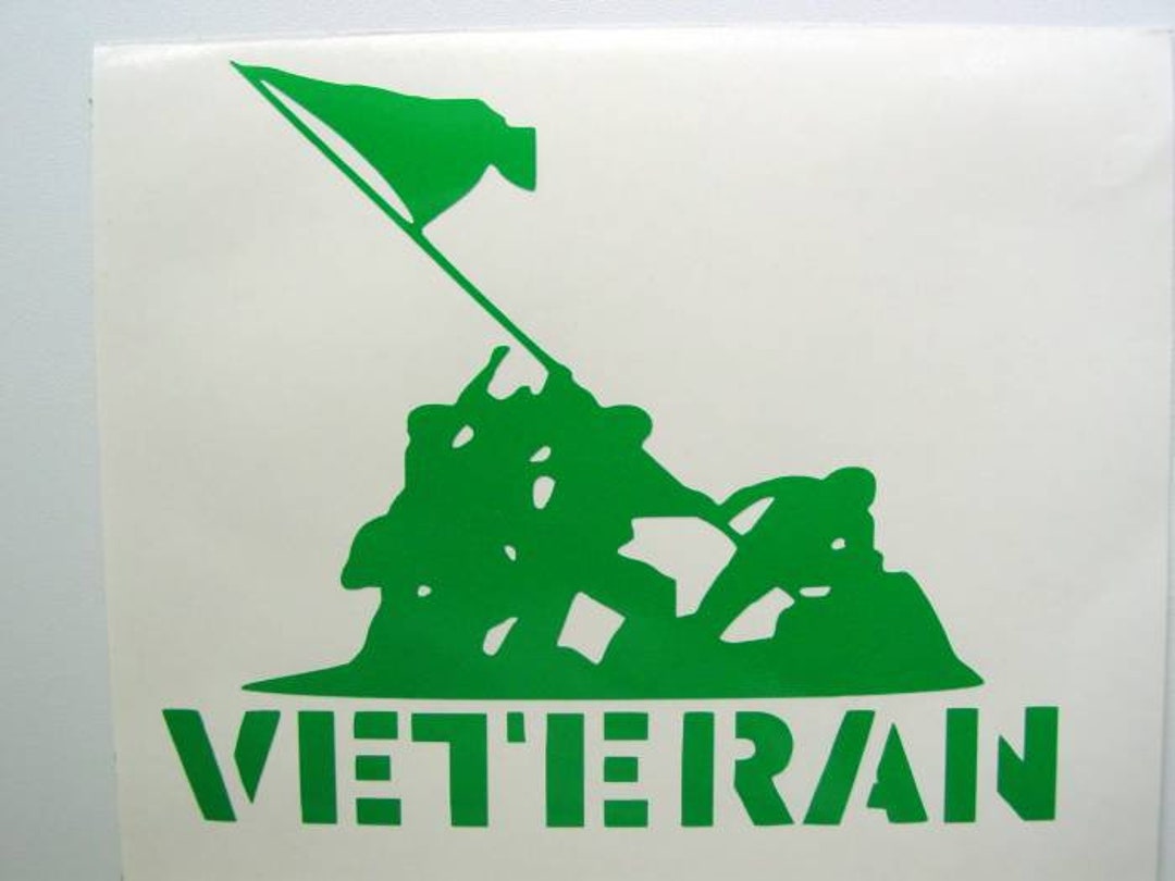 Veteran Decal Sticker, Military Decal, Military Sticker, Laptop Decal ...
