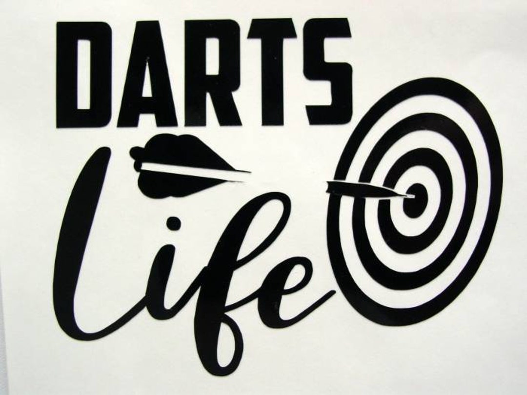 Dart Vinyl Decal, Dart Sticker, Dart Player Decal, Sports Decal, Car ...