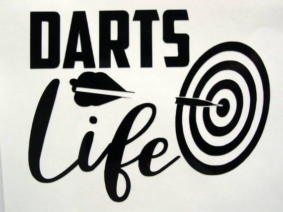 Dart Vinyl Decal Dart Sticker Dart Player Decal Sports | Etsy