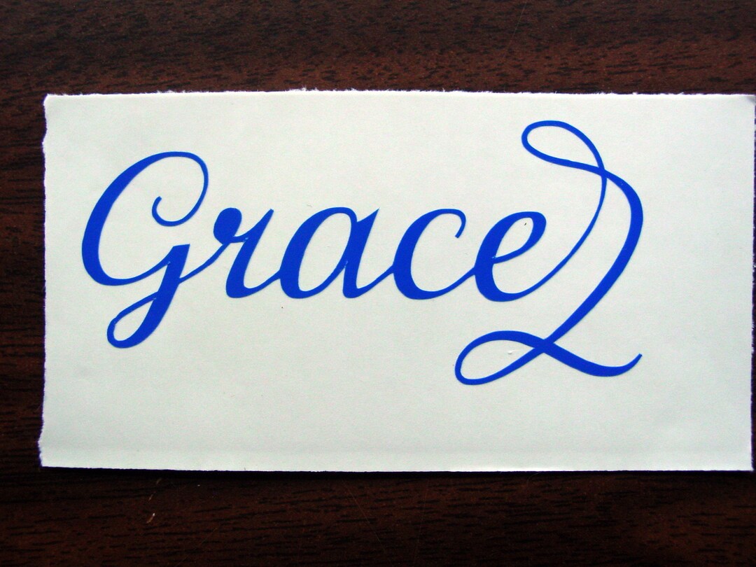 Personalized Fancy Script Vinyl Name Decal Sticker for Cars - Etsy