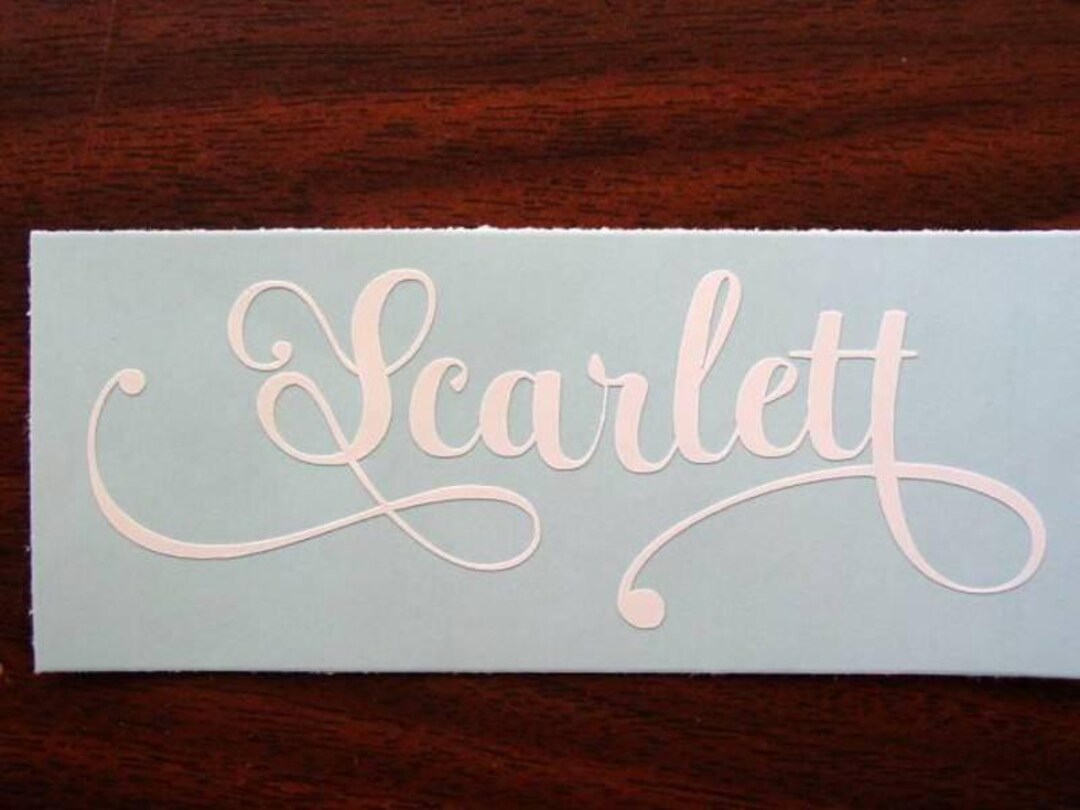 Script Decal, Fancy Cursive, Tumbler, Water Bottle Sticker, Fancy ...