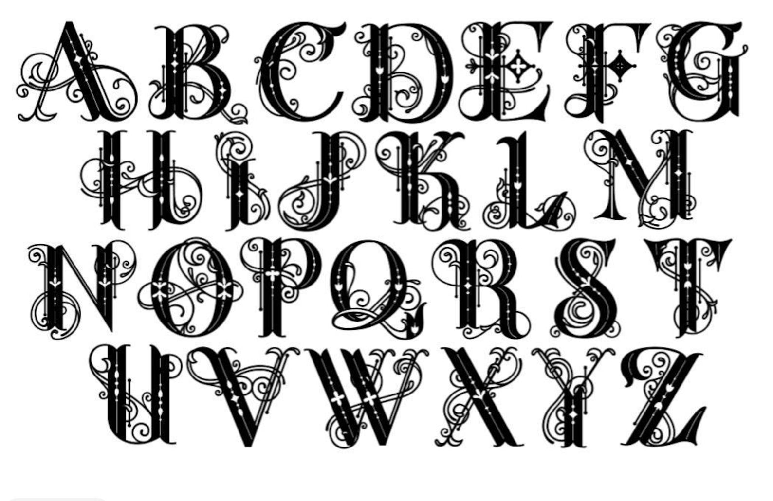Custom Initial Vinyl Decal, Single Letter Sticker, Car, Tumbler ...