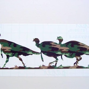 Wild Turkey Camo Vinyl Decal, Hunting Sticker, Dad, Bird - Etsy