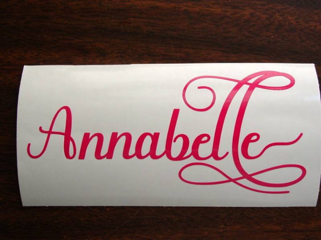 Custom Tumbler Fancy Script Name Sticker, Vinyl Decal, Personalized ...