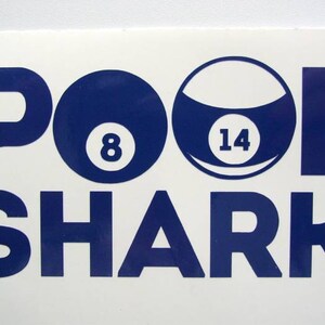 Pool Shark Sticker Pool Sticker Billiards Decal Billiards - Etsy