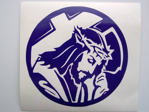 Christian Decal Jesus Sticker Crucifixion Sticker Decal | Etsy