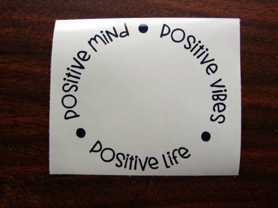 Inspirational Quote Decal Sticker Positive Mind Decal - Etsy UK