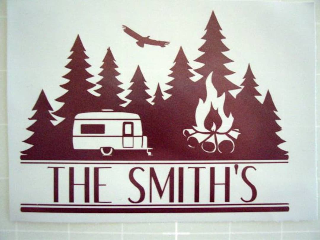 Camping Decal, Personalized Camping Sticker, Camping Decal, RV Decal ...