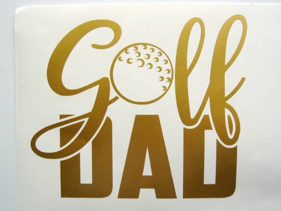 Golf Dad Vinyl Decal Golf Dad Vinyl Sticker Sports Decal | Etsy