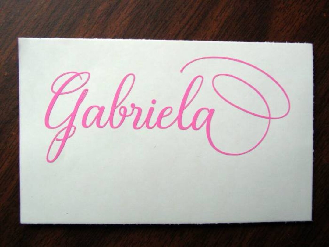 Personalized Fancy Script Name Sticker and Decal Set - Multiple Sizes ...