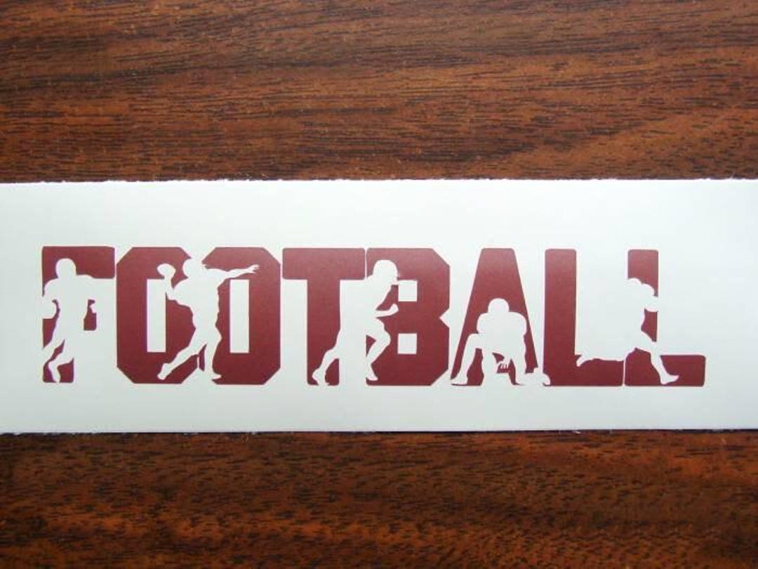Football Decal, Football Helmet Sticker, Football Sticker Vinyl Decal ...