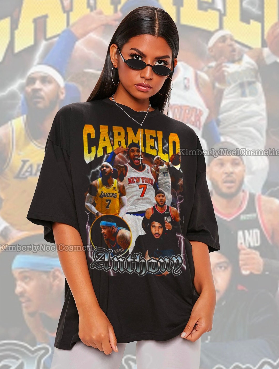 Carmelo Anthony 90s Vintage Carmelo Anthony Bootleg Shirt - Etsy