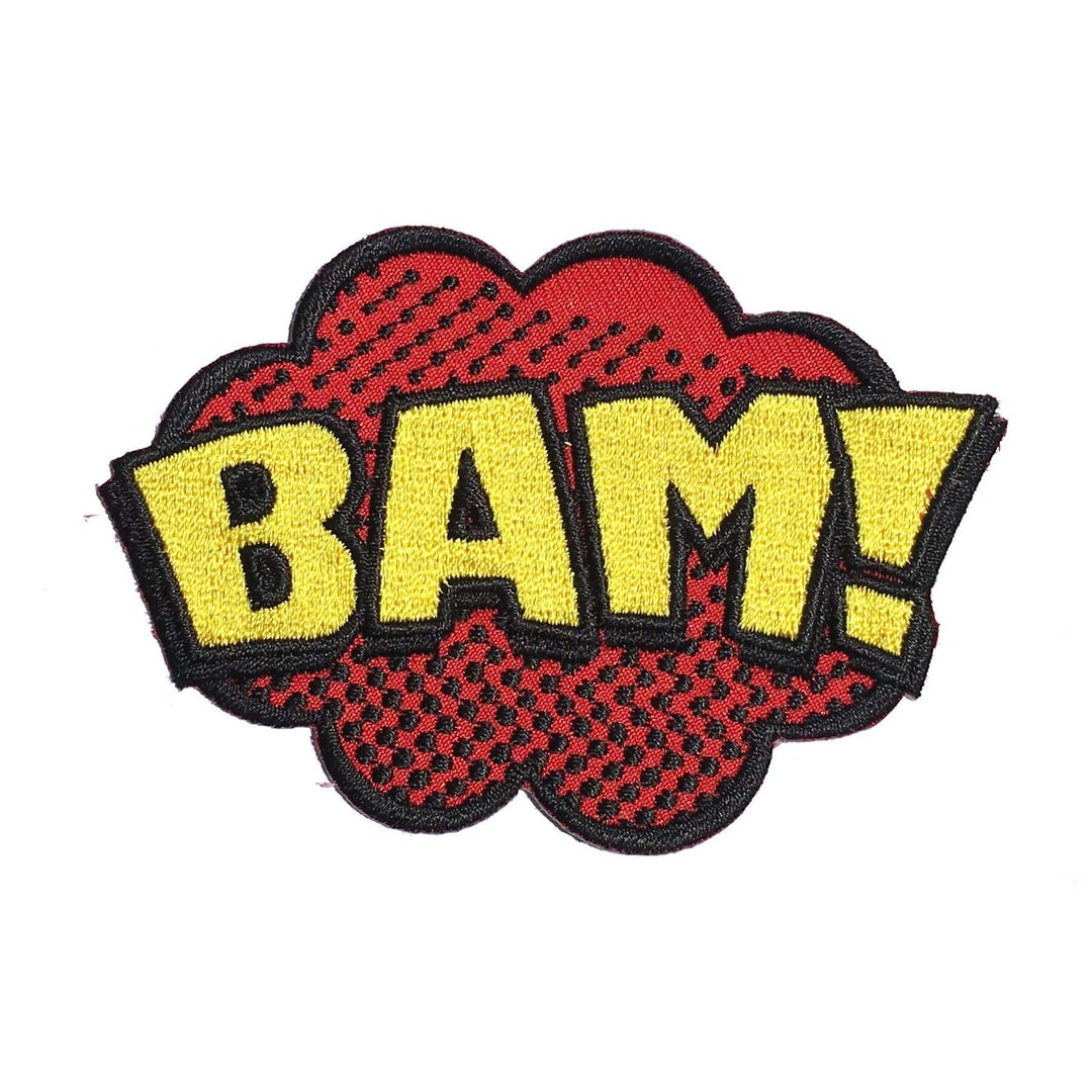 BAM Comic Book Pop Art Iron-on Jacket Patch - Etsy