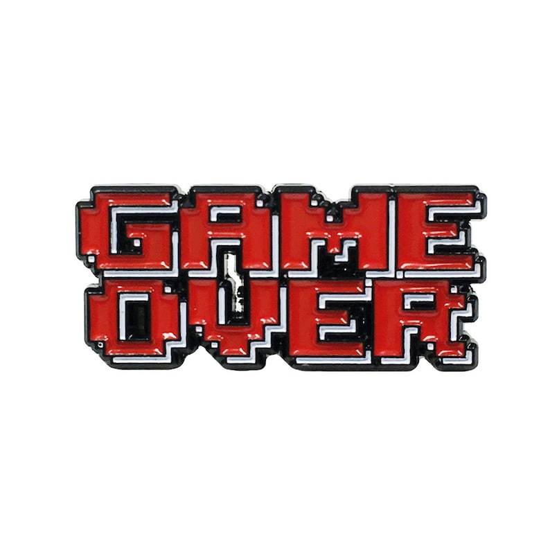 Game Over Enamel Pin – 1" - Etsy