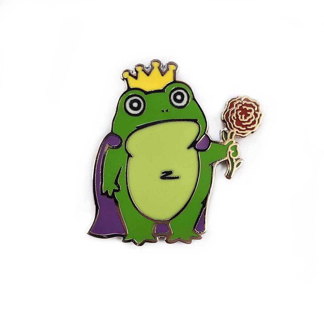 Frog Prince Enamel Pin for Backpack, Pin for Bag, Toad Gift, Lapel Pin ...