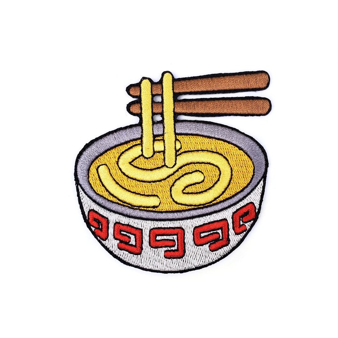 Ramen Noodle Embroidered Patch – 3.5″ – Hook & Loop or Iron-on Backing - Etsy