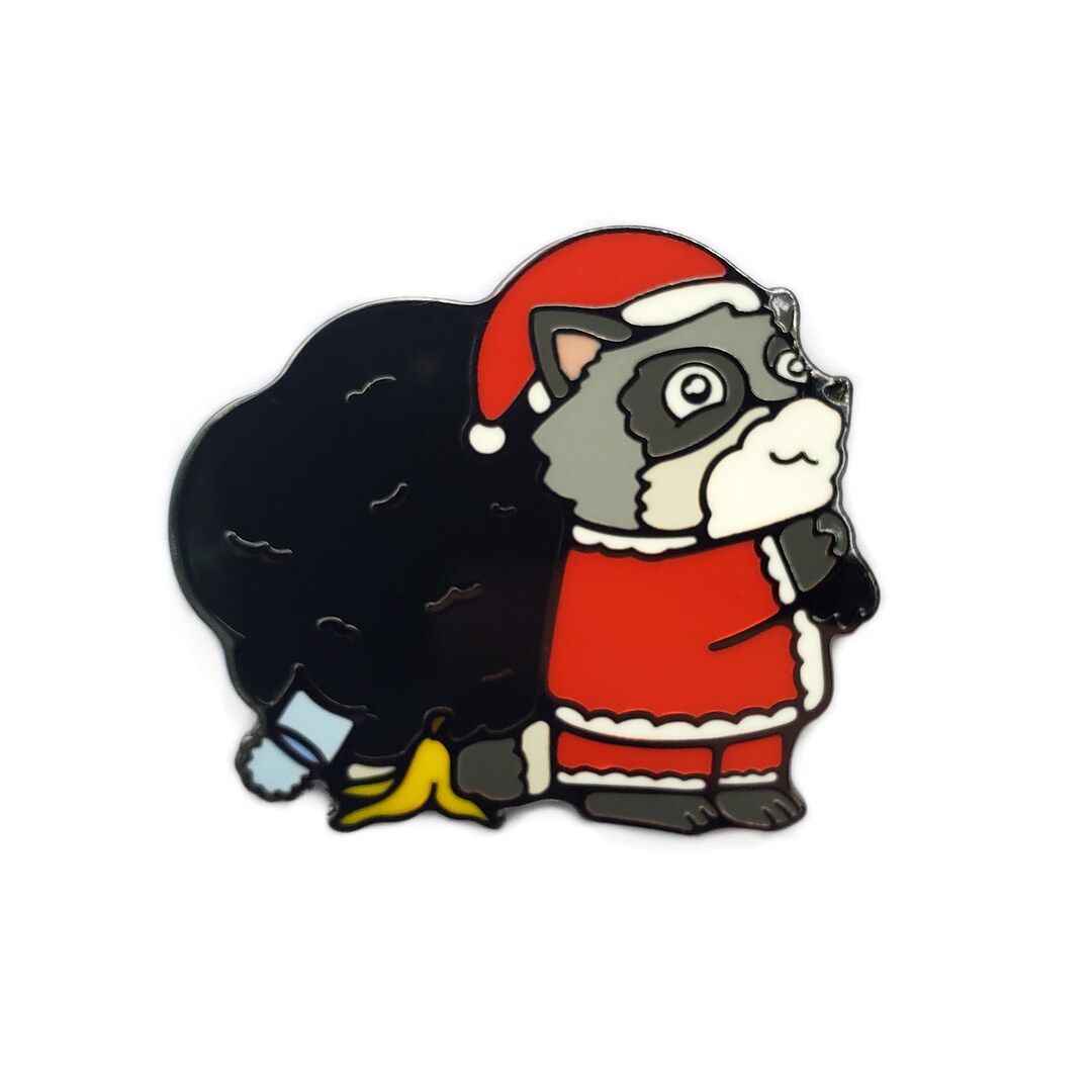 Raccoon Santa Magnetic Golf Ball Marker – Optional Hat Clip – 1.25" - Etsy