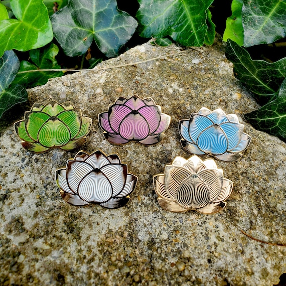 Lotus Flower Enamel Pin for Fitted Hats Pin for Bag Pin for - Etsy