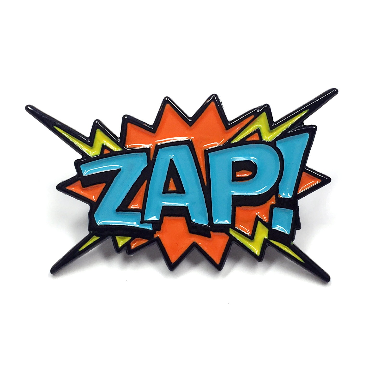 ZAP Comic Enamel Pin for Backpack Pin for Bag Pin for Purse | Etsy
