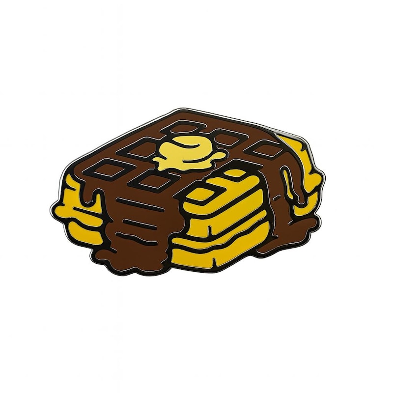 Waffle Enamel Pin - Etsy