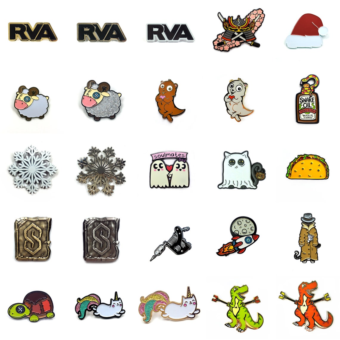 Seconds Sale B Grade Enamel Pins Pack Mystery Box Blind Bag - Etsy