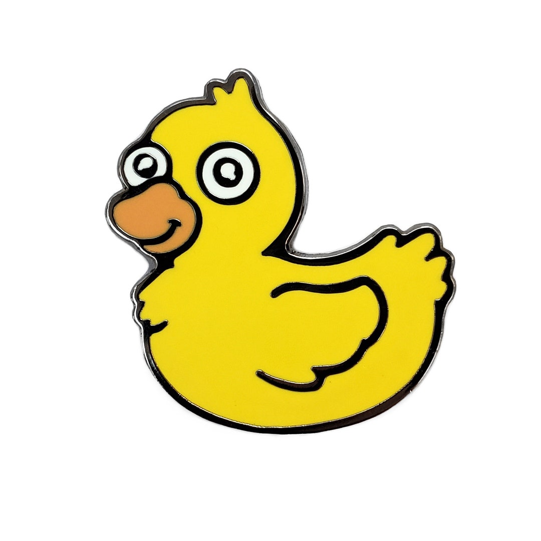 Yellow Duck Hard Enamel Pin – 1" – Black Nickel - Etsy