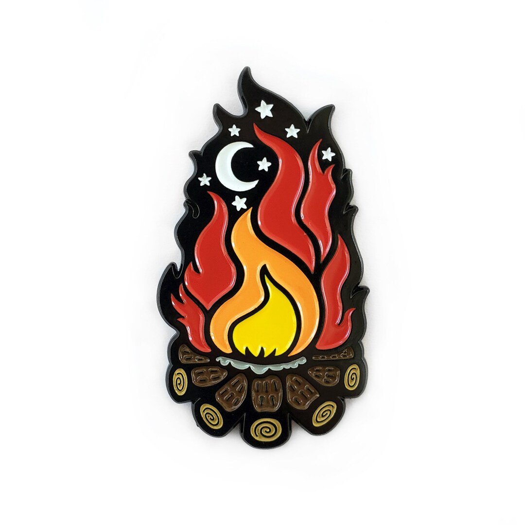 Campfire Enamel Pin for Backpack, Pin for Bag, Pin for Purse, Pin for ...