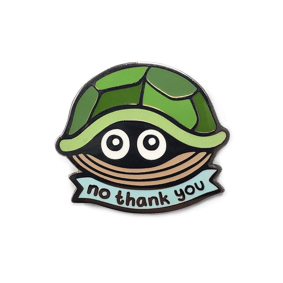 No Thank You Turtle Magnetic Golf Ball Marker – Optional Hat Clip – 1. ...