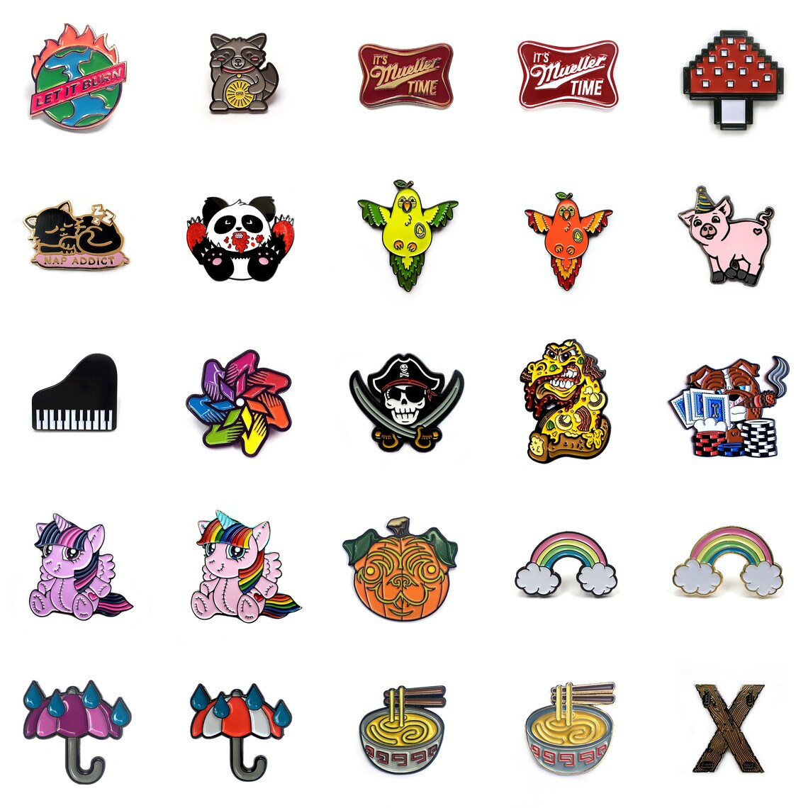 Seconds Sale B Grade Enamel Pins Pack Mystery Box Blind Bag | Etsy