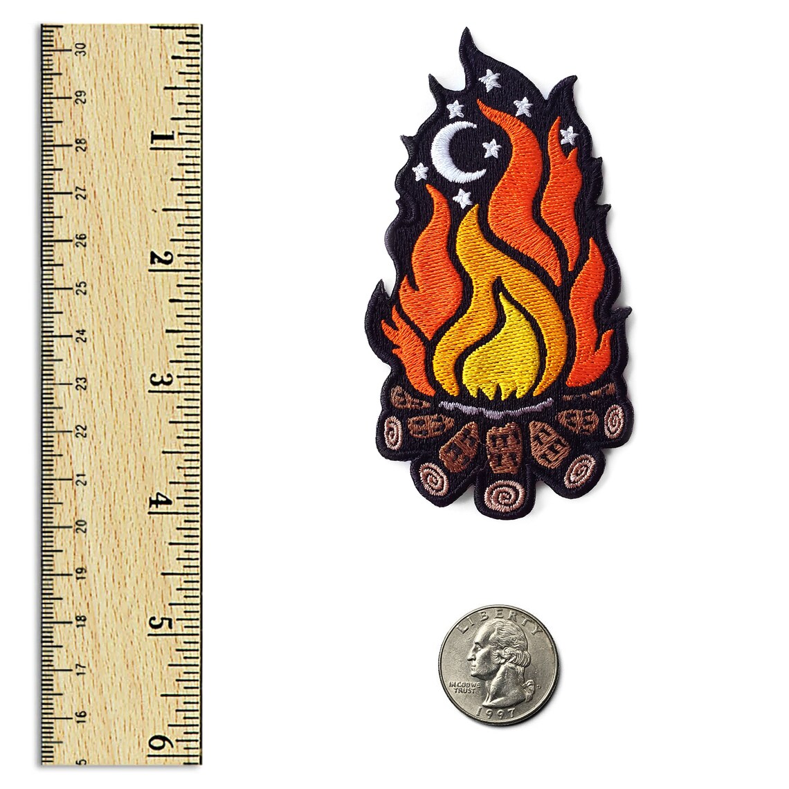 Campfire Patch Fire Morale Patch Hook and Loop Patch for - Etsy