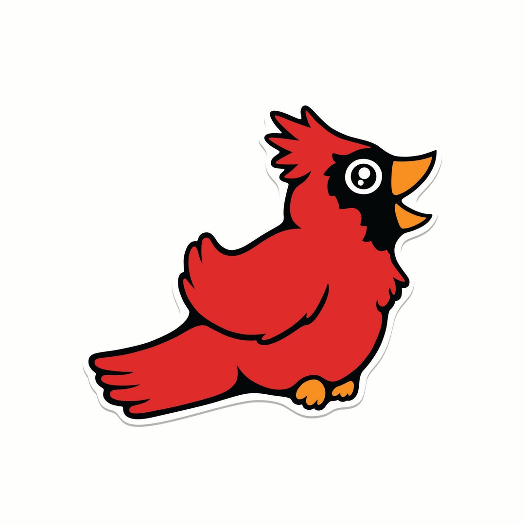 Cardinal Bird Vinyl Sticker for Hydroflask, Waterproof Sticker ...