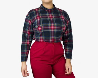 Tartan plaid shirt | Etsy