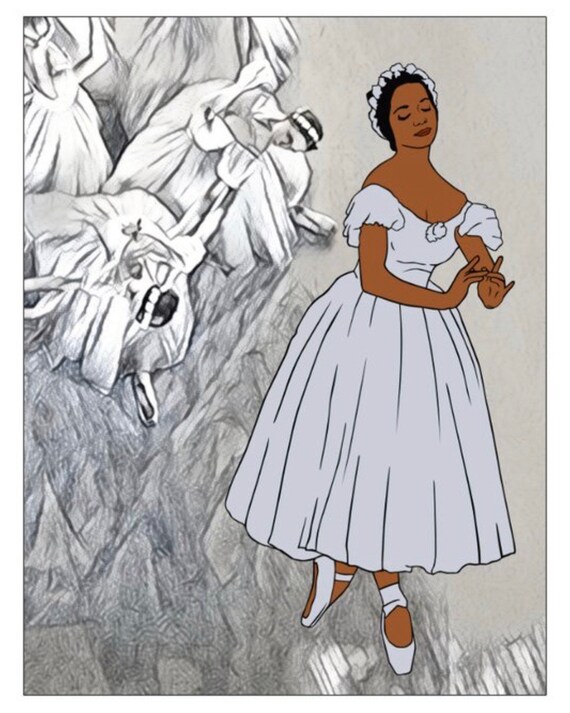 Raven Wilkinson Ballerina Blank Greeting Card 5.5 X | Etsy